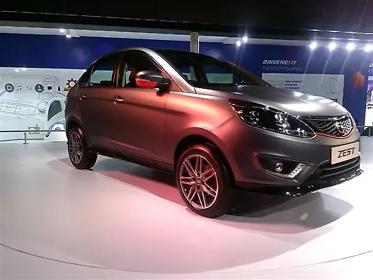 Tata displays the Zest at the Auto Expo - CarWale