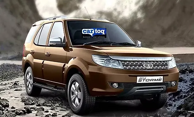 Tata Safari Storme facelift spotted testing - CarWale