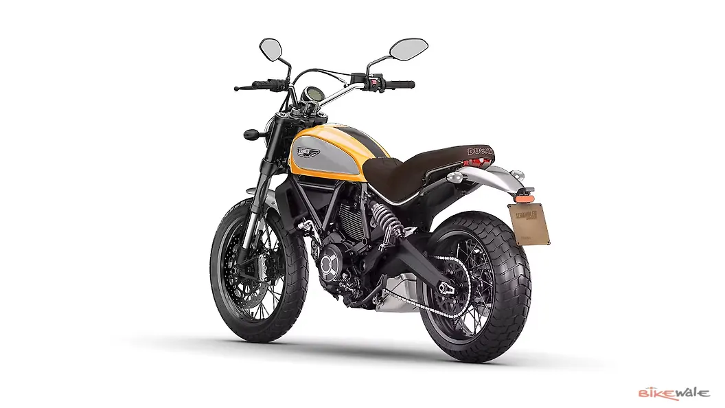 Ducati Scrambler Classic [2018-2019] Rear Three-Quarter Image – BikeWale