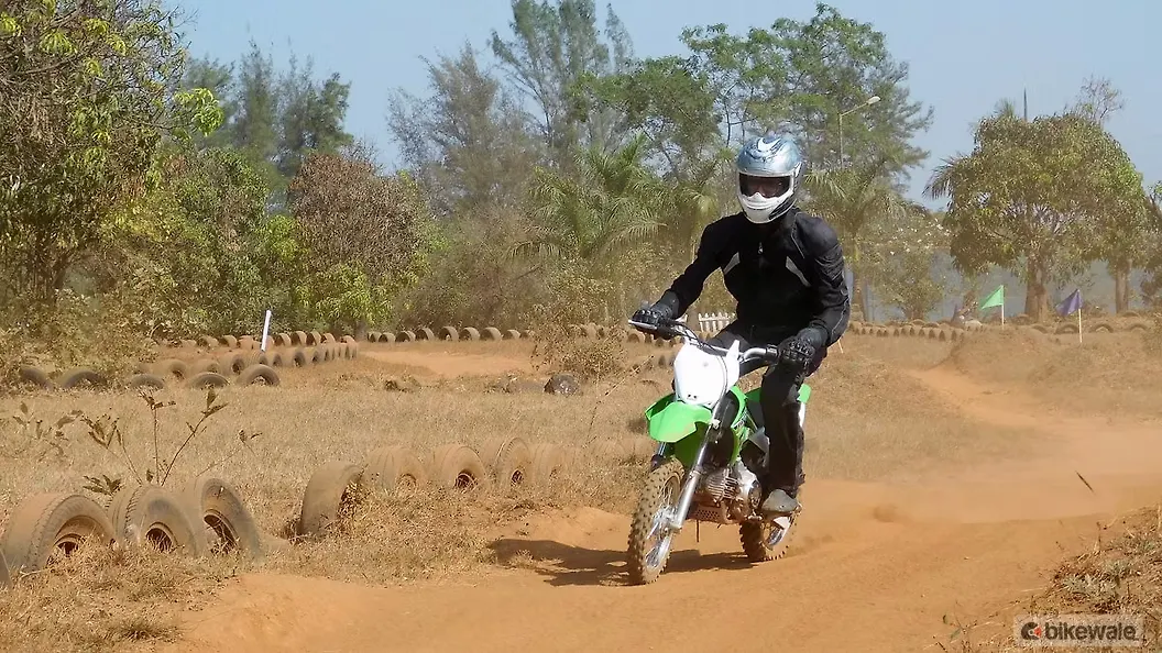 Kawasaki KLX 110 Action Image – BikeWale