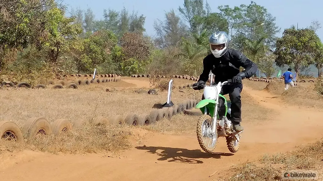 Kawasaki KLX 110 Action Image – BikeWale