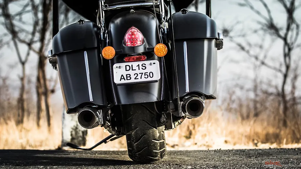 Indian Chieftain Dark Horse Rear Image – BikeWale