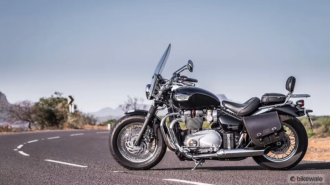 Triumph Bonneville Speedmaster [2019] Rear Three-Quarter Image – BikeWale