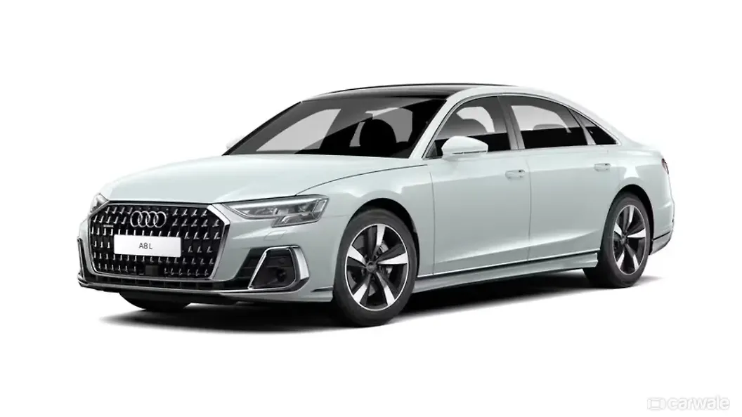 Audi A8 L Glacier White Colour - CarWale