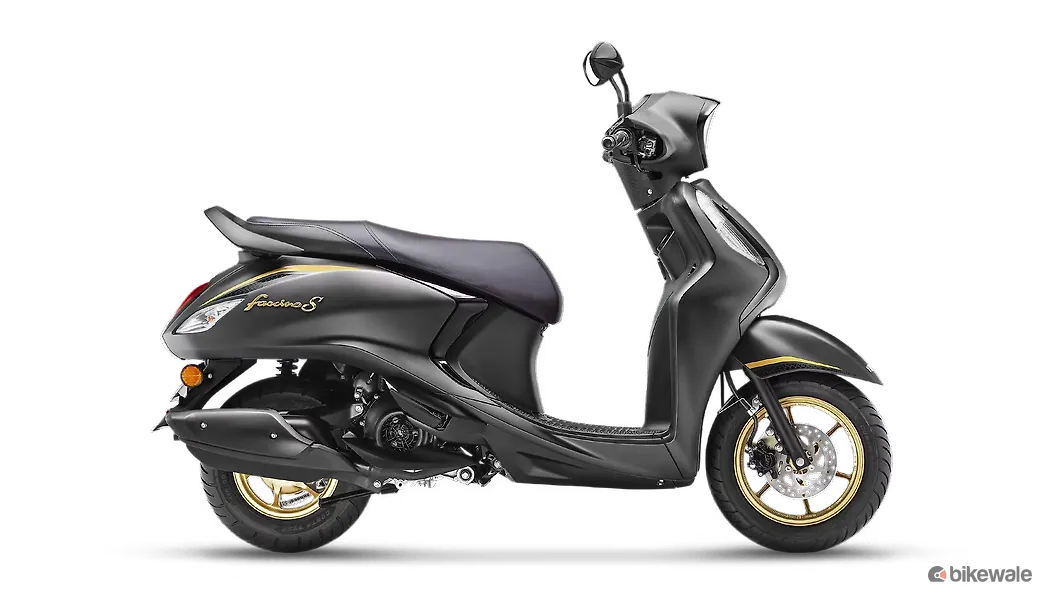 Yamaha Fascino 125 Matte Black-Spl Colour, Fascino 125 Colours in India ...