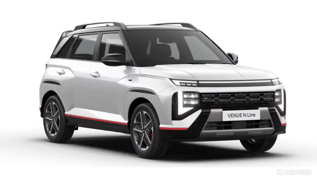 Hyundai Venue N Line Dragon Red with Titanium Black Roof Colour - CarWale