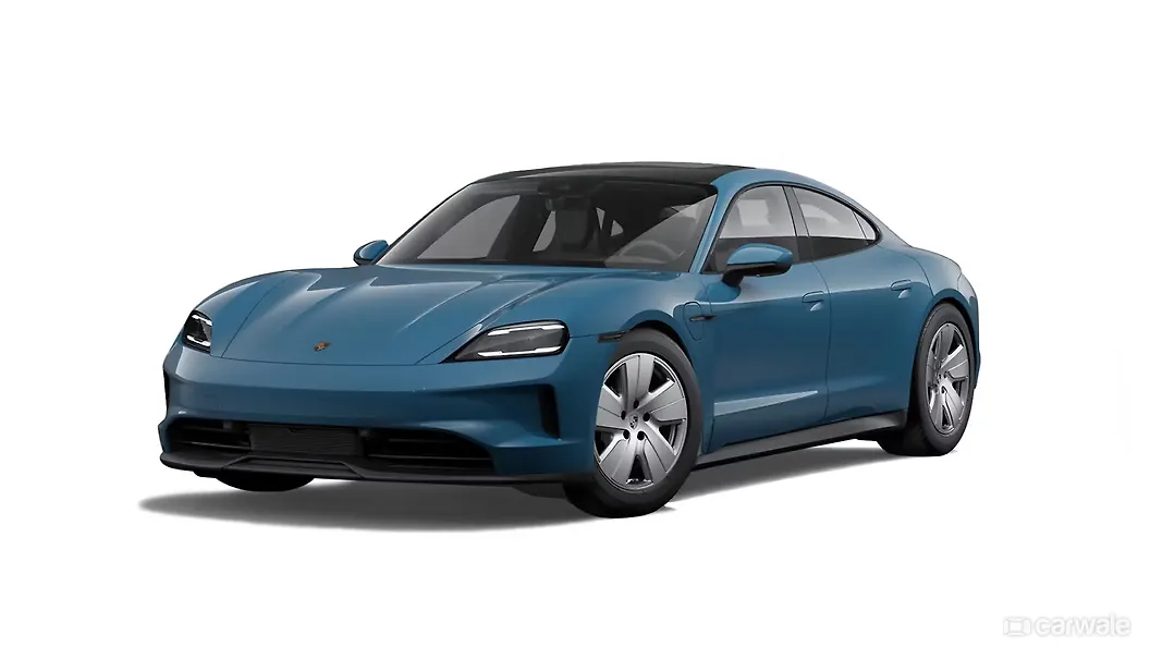 Porsche Taycan Neptune Blue Colour - CarWale