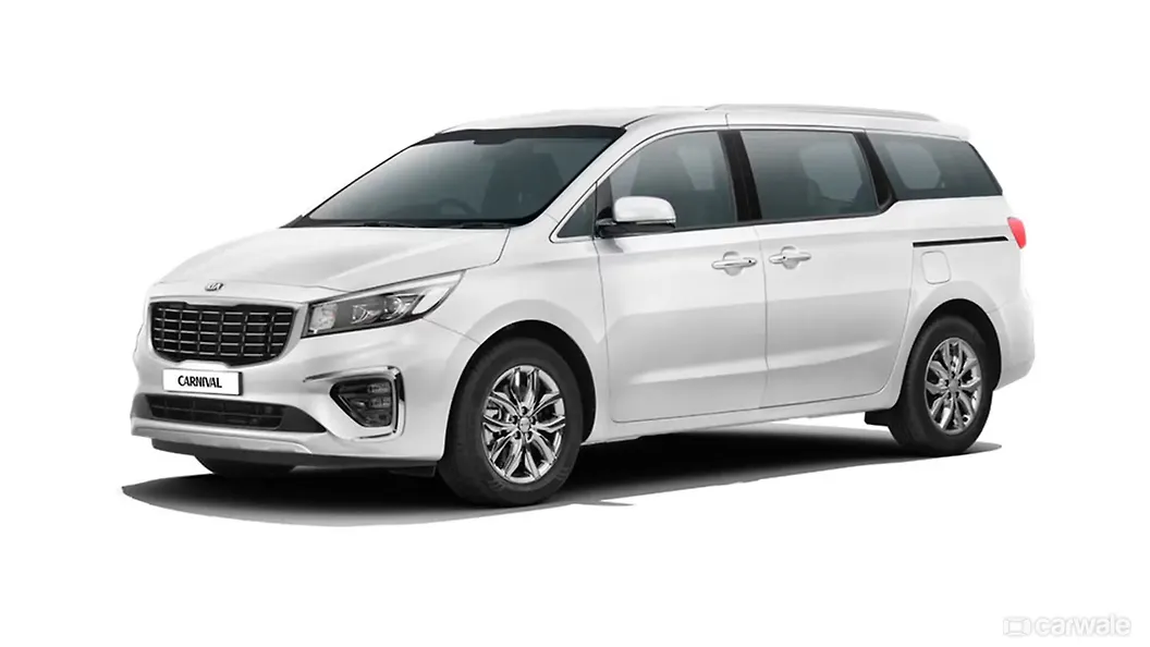 Kia Carnival Glacier white Pearl Colour - CarWale