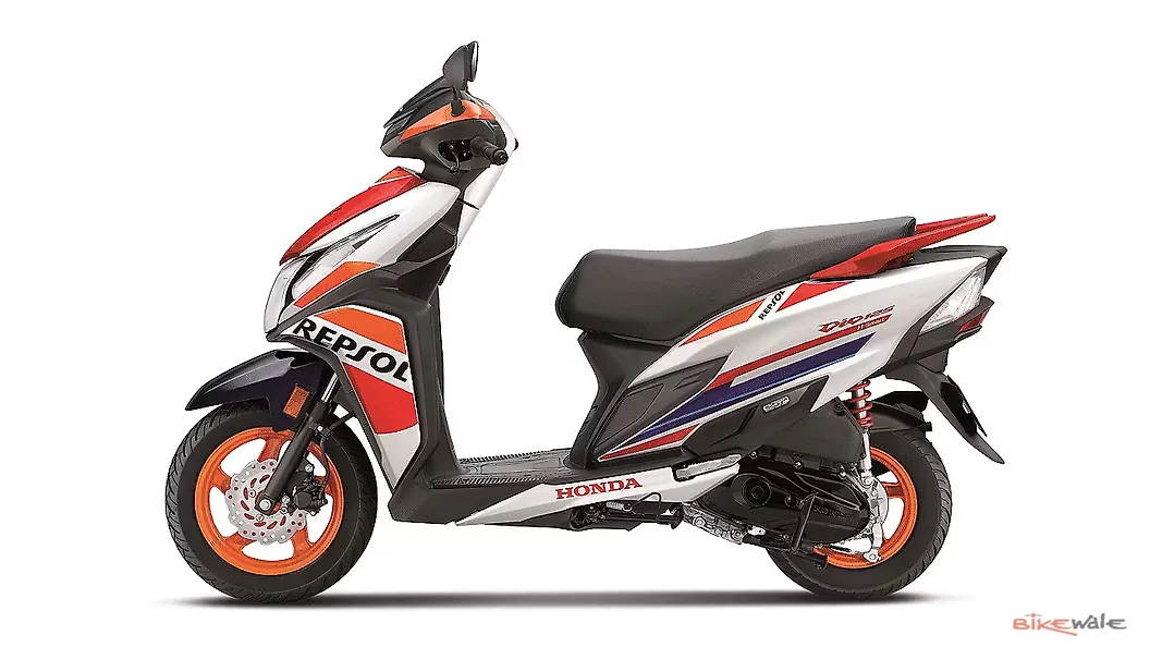 Honda Dio 125 Ross White & Vibrant Orange Colour, Dio 125 Colours in ...