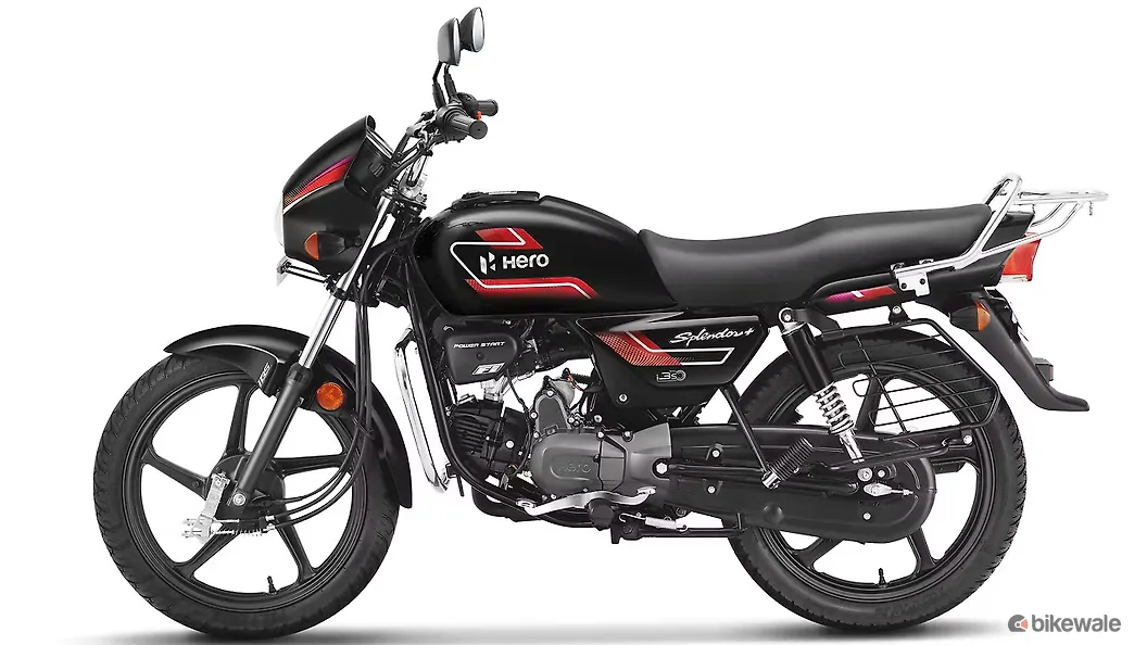 Hero Splendor Plus Black and Accent Colour, Splendor Plus Colours in ...