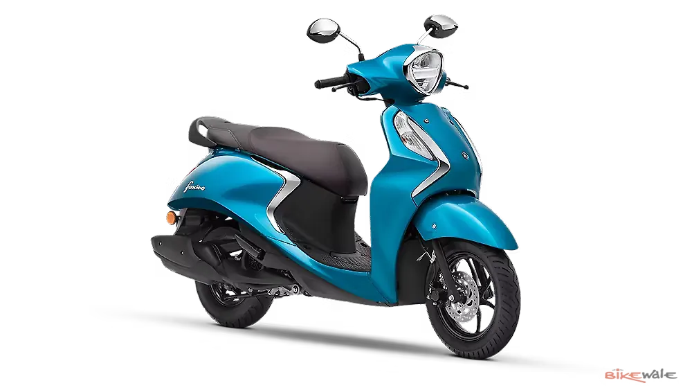 Yamaha Fascino 125 Cyan Blue-Disc Colour, Fascino 125 Colours in India ...