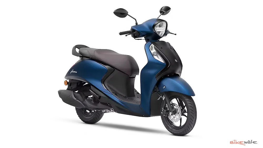 Yamaha Fascino 125 Dark Matte Blue-Disc Colour, Fascino 125 Colours in ...