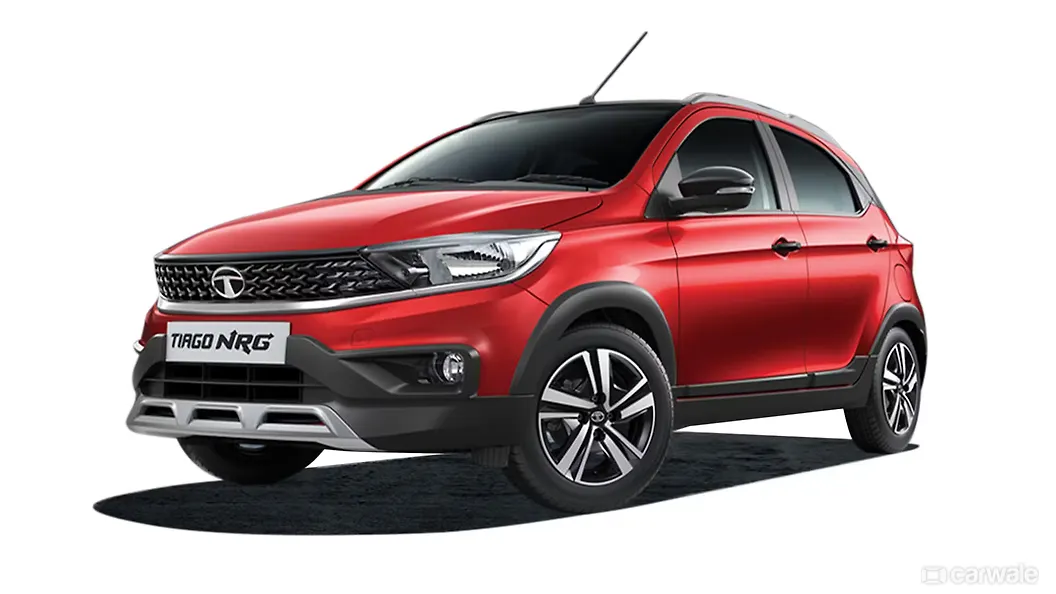 Tata Tiago NRG Fire Red Colour - CarWale
