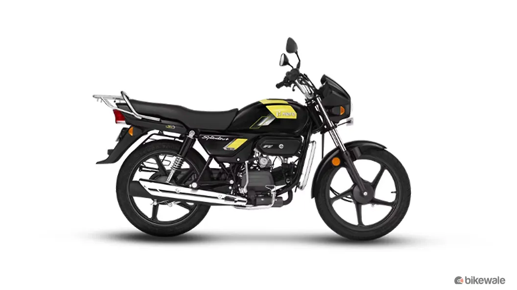 Hero Splendor Plus Xtec BLACK WITH GREENISH YELLOW Colour, Splendor ...
