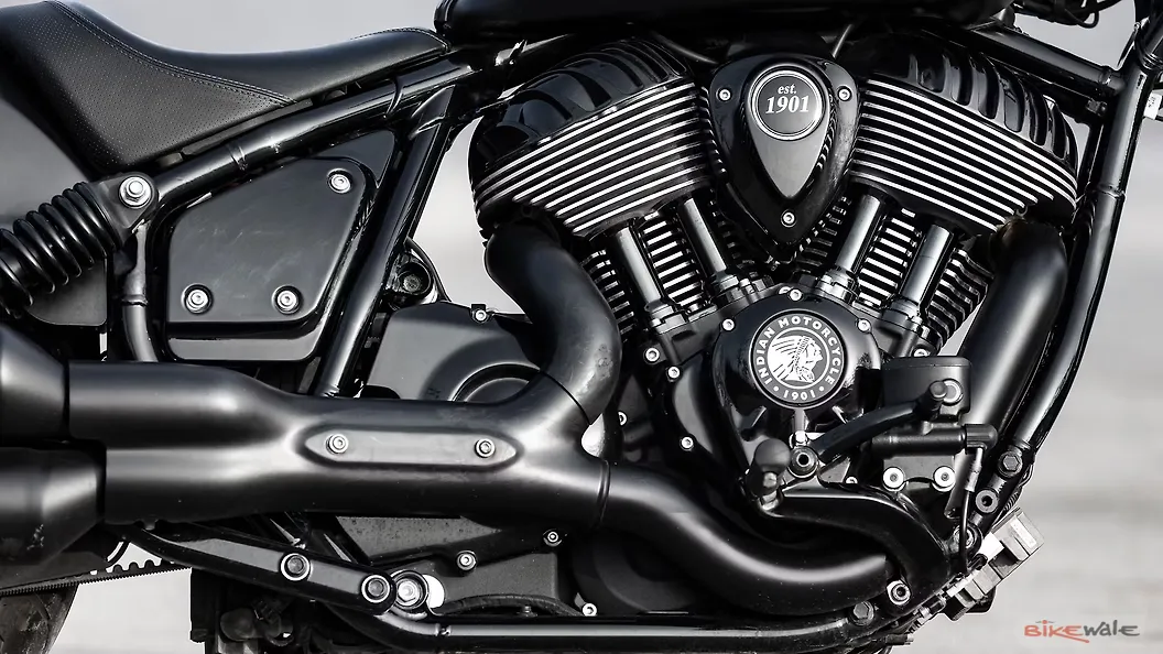 Indian Chief Dark Horse Engine From Left Image – BikeWale