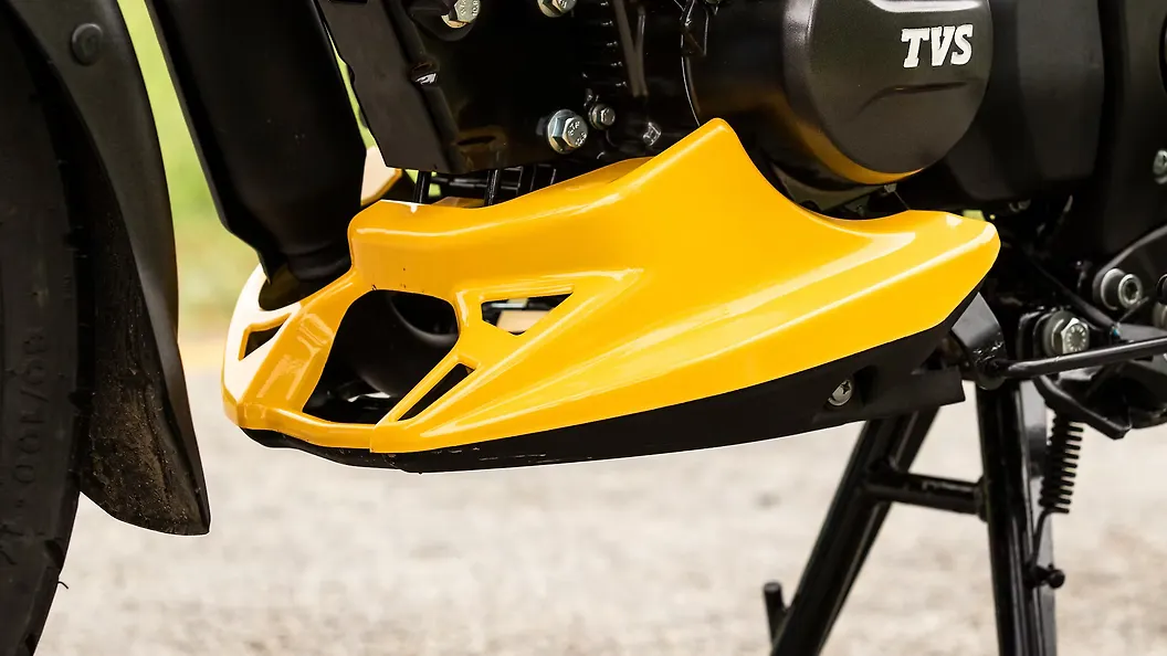 TVS Raider 125 Engine Crash Guard Image BikeWale TVS Raider 125 Engine Crash Guard Image BikeWale
