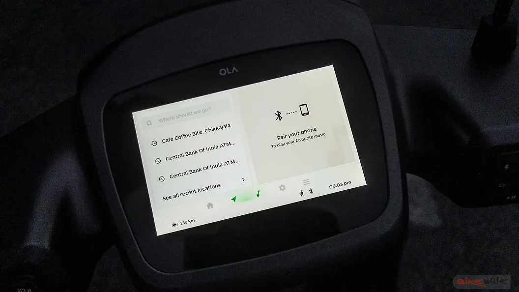 OLA S1 Pro TFT Touchscreen Instrument Cluster Image – BikeWale