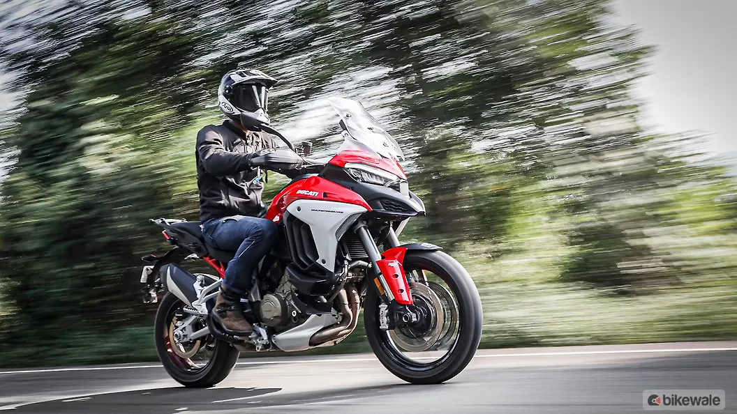 Ducati Multistrada V4 Left Front Three Quarter Image – BikeWale