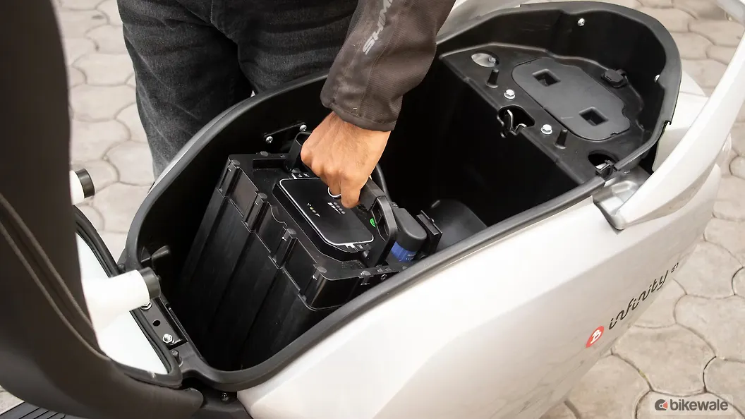 Bounce Infinity E1 Battery pack Image – BikeWale