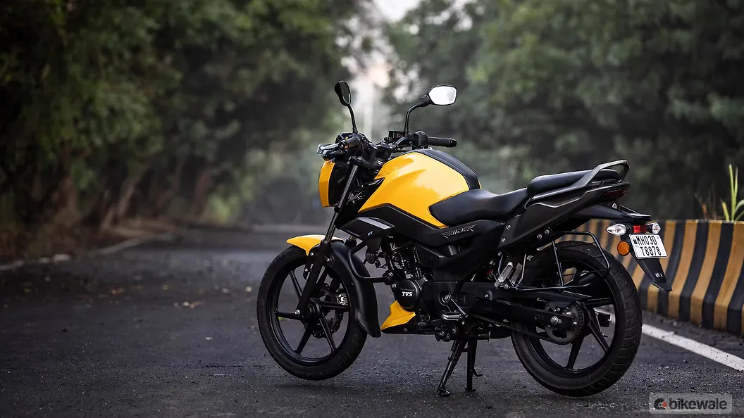 TVS Raider 125 Left Rear Three Quarter Image – BikeWale