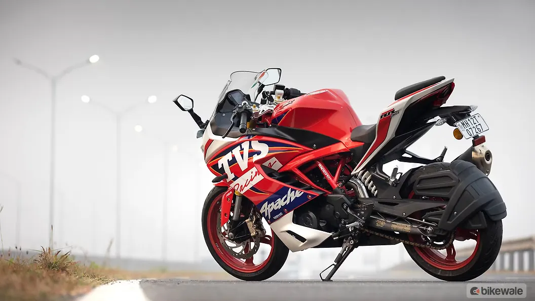 TVS Apache RR 310 [2020-2023] Left Rear Three Quarter Image – BikeWale