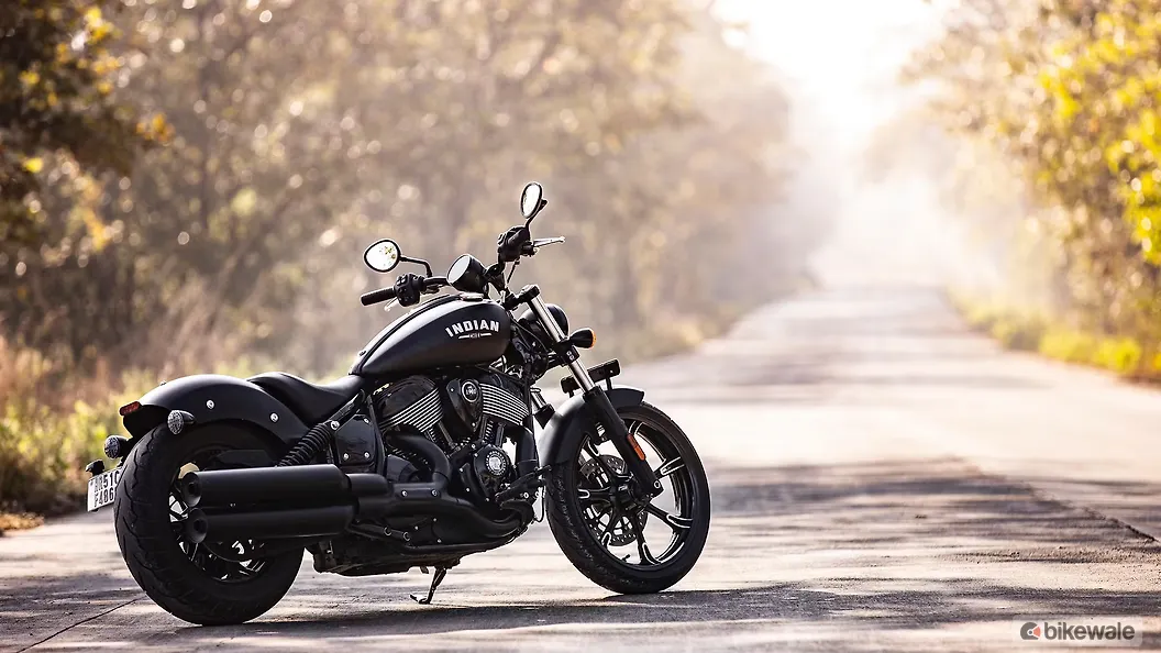 Indian Chief Dark Horse Rear View Image – BikeWale