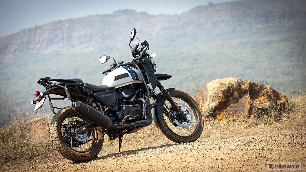 Yezdi Adventure Right Rear Three Quarter Image – BikeWale