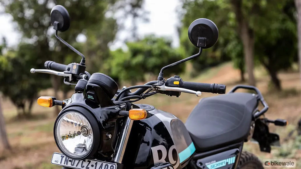 Royal Enfield Scram 411 Rear View Mirror Image – BikeWale