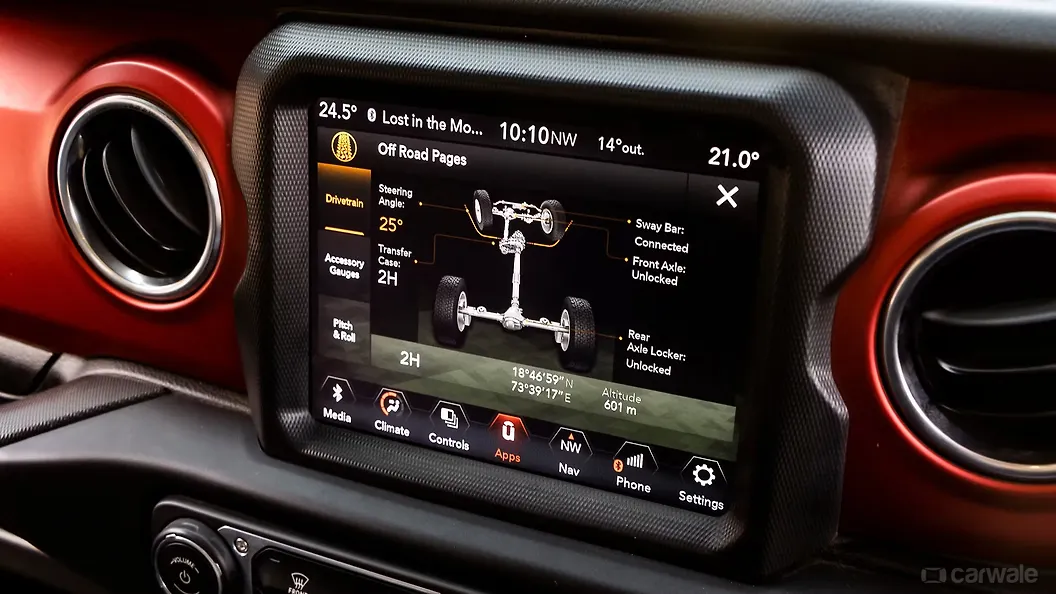 Wrangler Dashboard Image, Wrangler Photos in India - CarWale