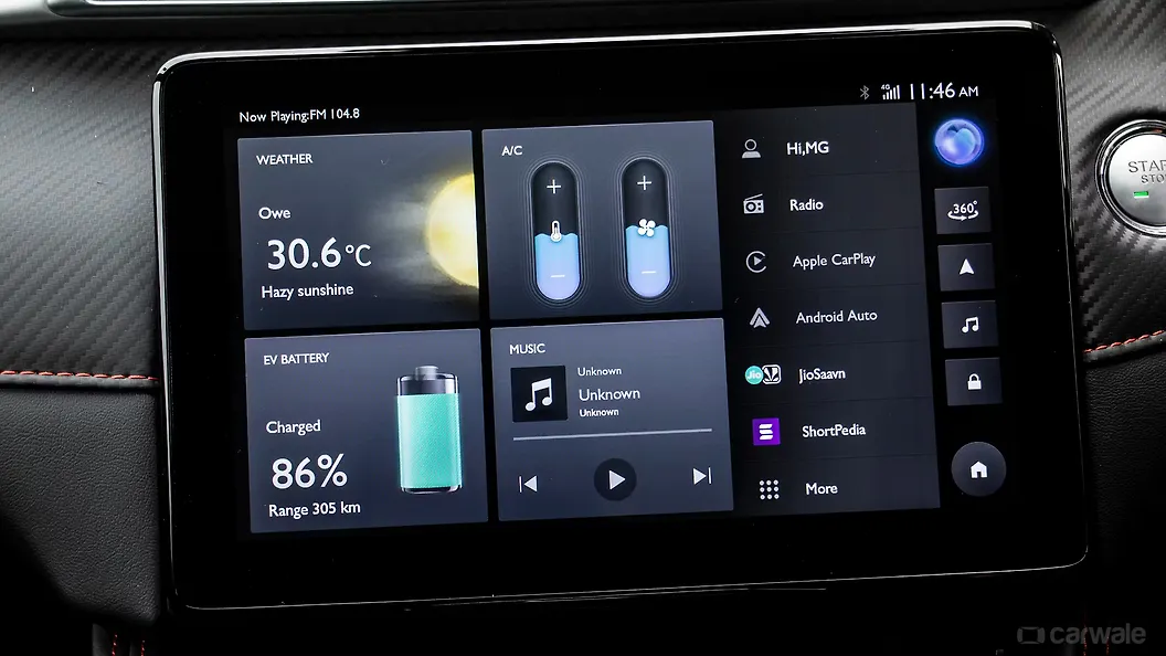 ZS EV Infotainment System Image, ZS EV Photos in India - CarWale