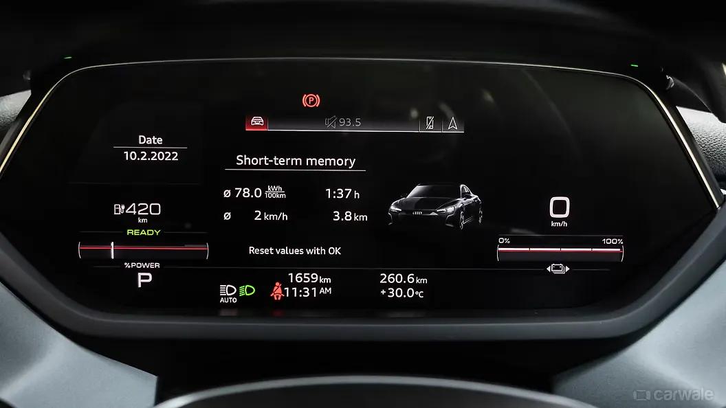 e-tron GT Instrument Cluster Image, e-tron GT Photos in India - CarWale