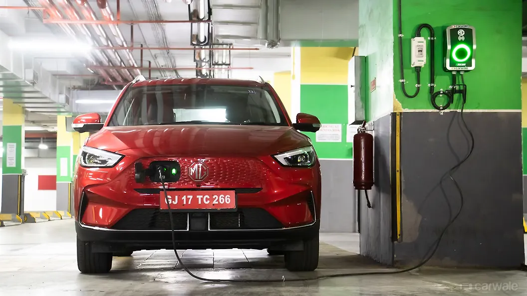 ZS EV EV Car Charging Input Plug Image, ZS EV Photos in India - CarWale