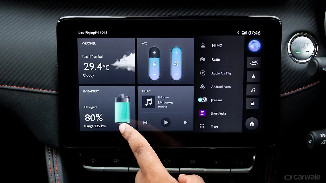 ZS EV Infotainment System Image, ZS EV Photos in India - CarWale