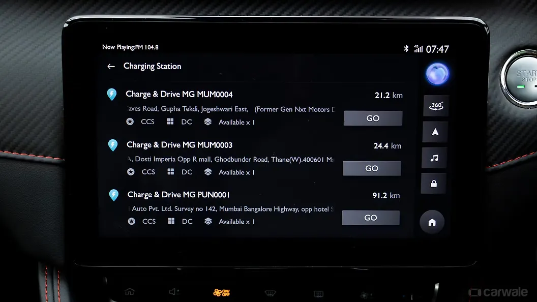ZS EV Infotainment System Image, ZS EV Photos in India - CarWale
