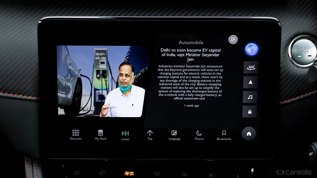 ZS EV Infotainment System Image, ZS EV Photos in India - CarWale