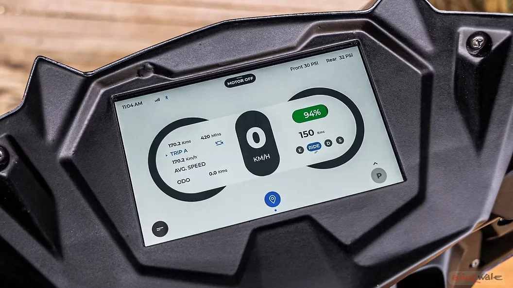सिंपल एनर्जी एक TFT Touchscreen Instrument Cluster तस्वीरें - बाइकवाले