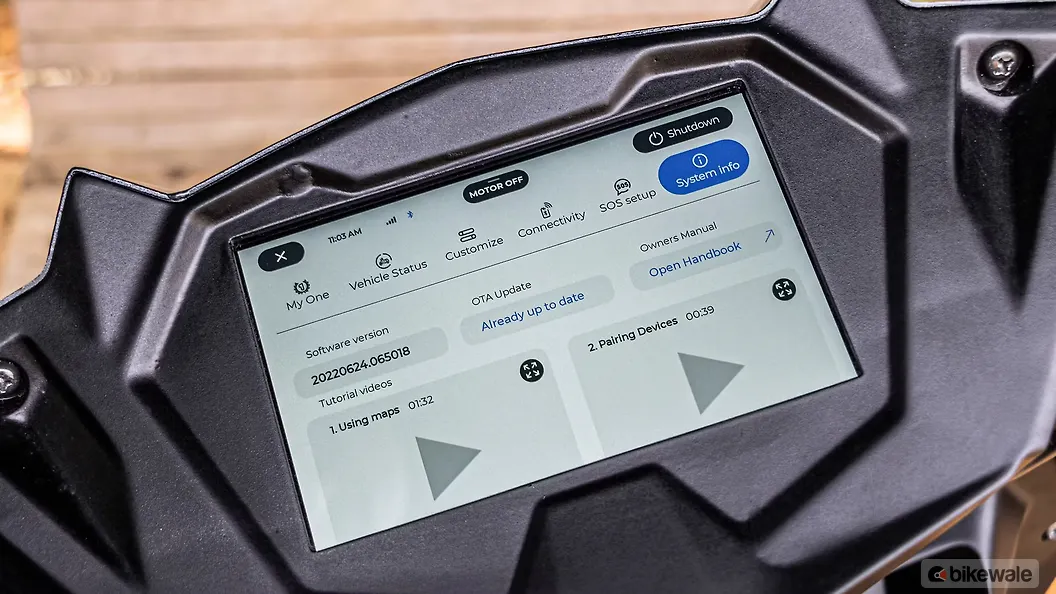 Simple Energy One TFT Touchscreen Instrument Cluster Image – BikeWale