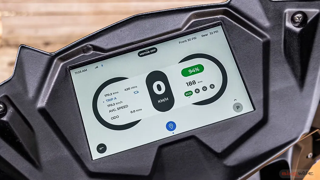 सिंपल एनर्जी एक TFT Touchscreen Instrument Cluster तस्वीरें - बाइकवाले