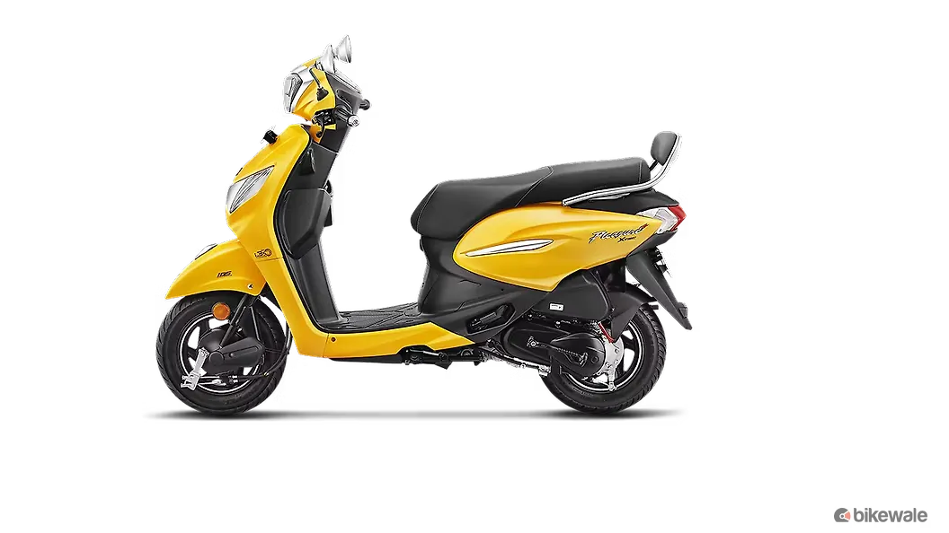 Hero Pleasure + Xtec Left Front Three Quarter Image – BikeWale