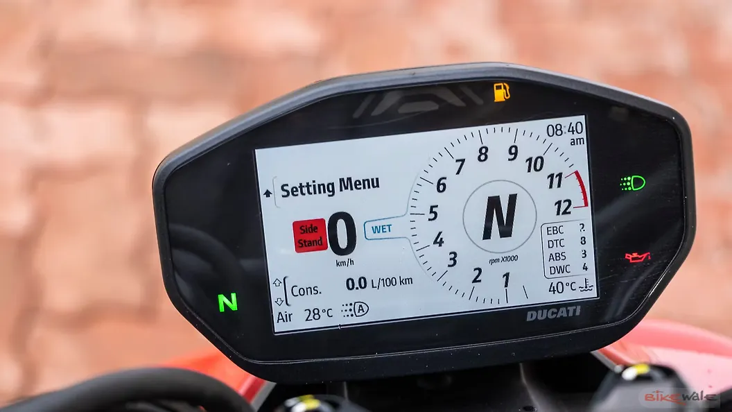 Ducati Streetfighter V2 Trip Meter Image – BikeWale