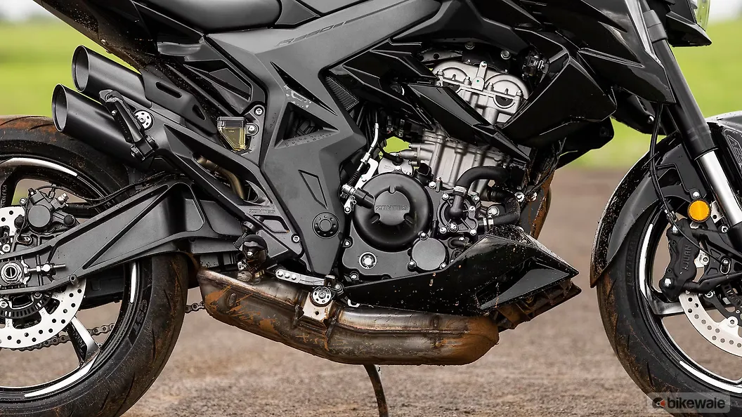 Zontes 350R Engine From Left Image – BikeWale