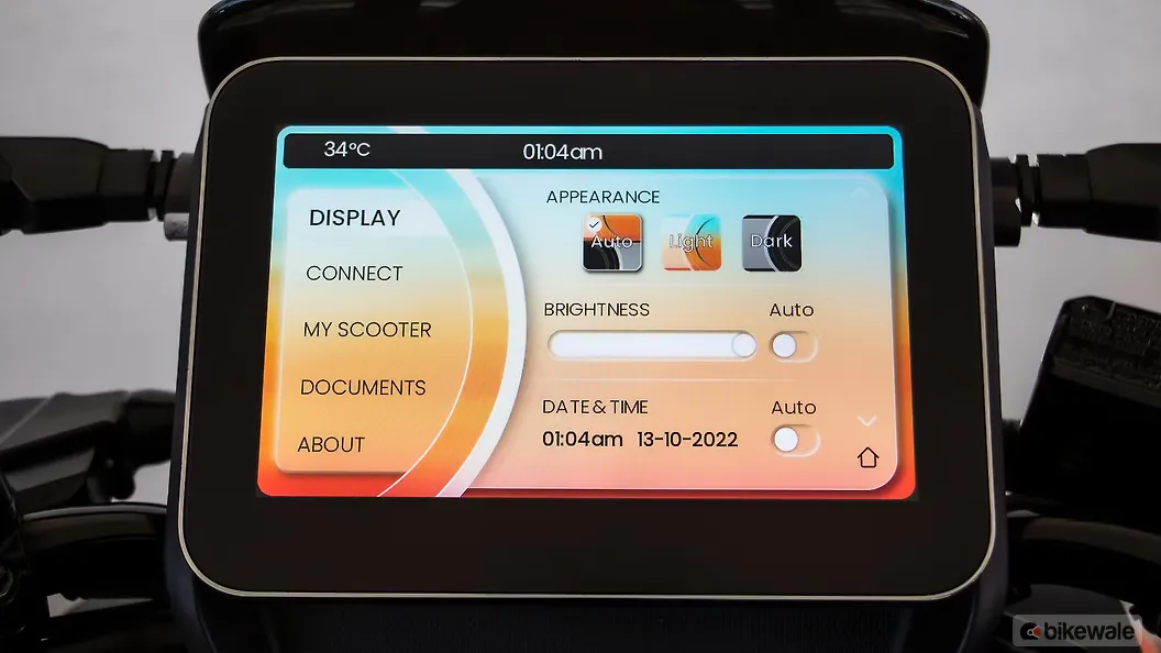 Vida V1 TFT / Instrument Cluster Image – BikeWale