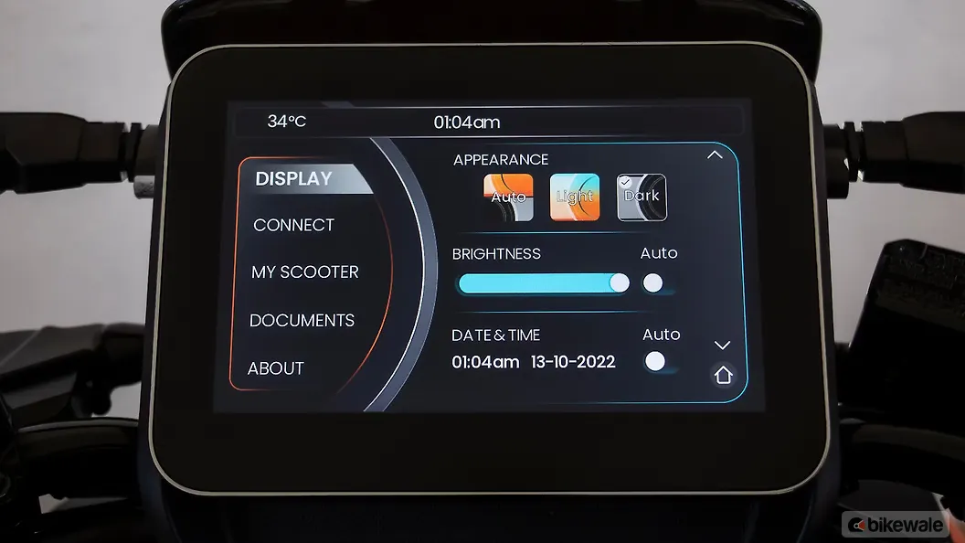 Vida V1 TFT / Instrument Cluster Image – BikeWale