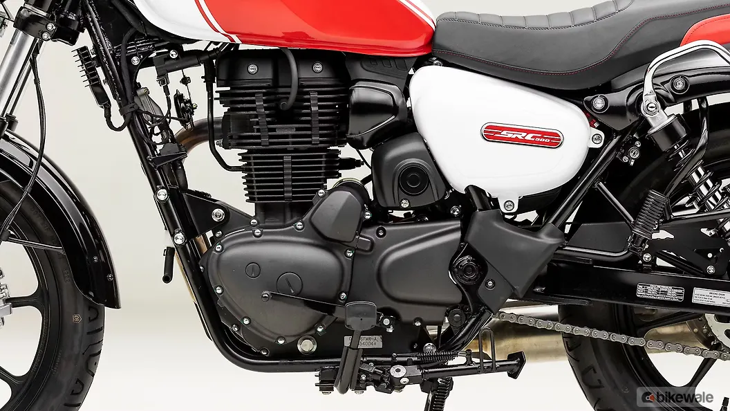 QJ Motor SRC 500 Engine From Left Image – BikeWale