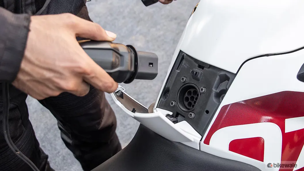 Matter AERA Electric Bike Charging Input Plug Image – BikeWale