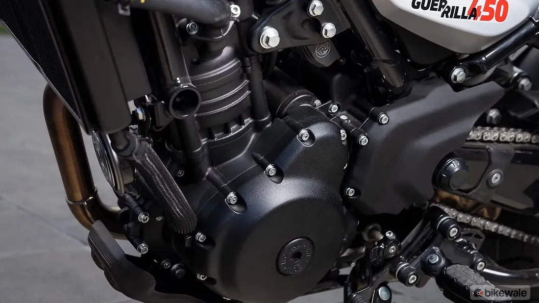 Royal Enfield Guerrilla 450 Engine From Right Image – BikeWale