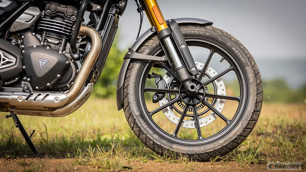 Triumph Scrambler 400 X Front Suspension Image – BikeWale