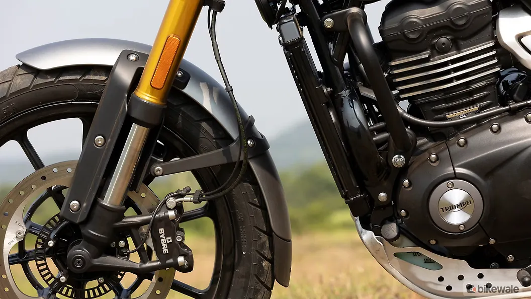 Triumph Scrambler 400 X Front Suspension Image – BikeWale