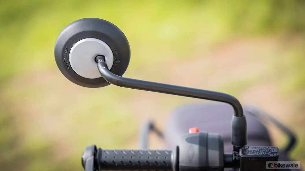 Triumph Scrambler 400 X Rear View Mirror Image – BikeWale