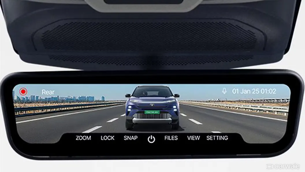Harrier EV Inner Rear View Mirror Image, Harrier EV Photos in India ...